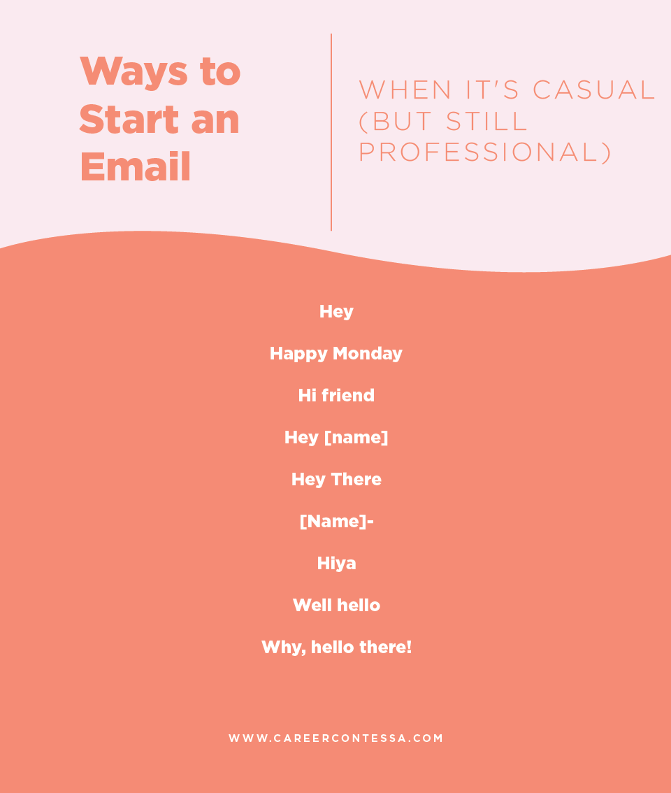 35 Ways to Start a Great Email (and What to Avoid) | Career Contessa